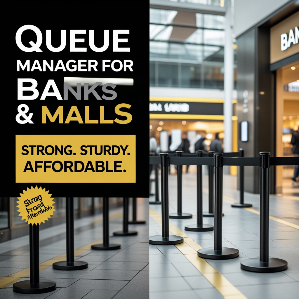 Affordable Q Stand for Banks & Malls